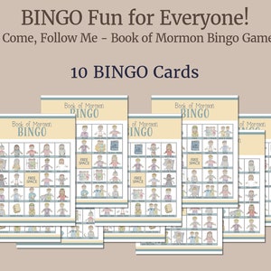 Book of Mormon BINGO Game | LDS Primary Game | Activities for Latter ...