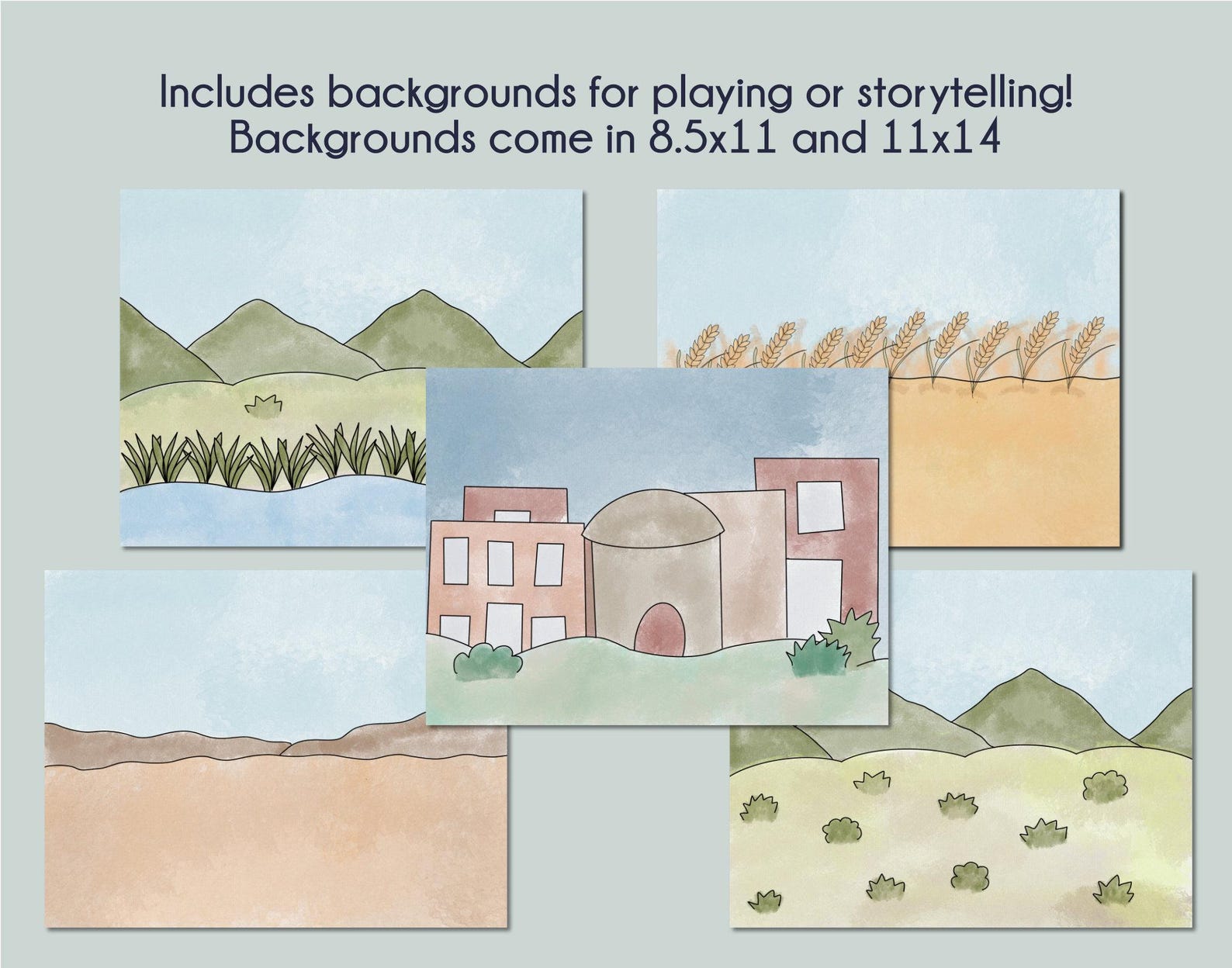 Bible Story Character Cutouts | Old Testament Scripture Pals | (set #2 ...