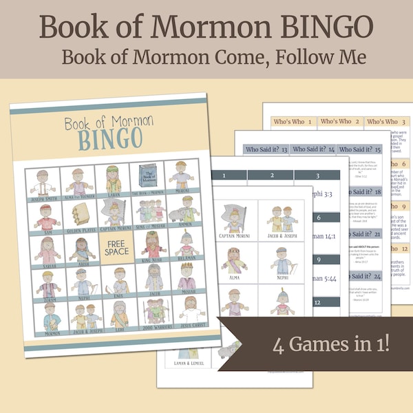 Book of Mormon Printables for Kids - Etsy