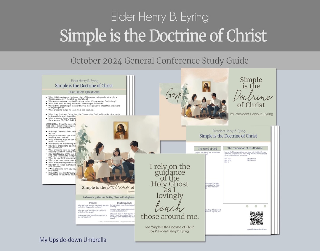 Simple is the Doctrine of Jesus Christ - President Henry B. Eyring ...