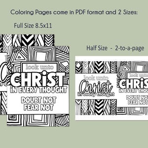 Look Unto Me in Every Thought Coloring Pages, D&C 6:36, 2025 LDS Youth ...