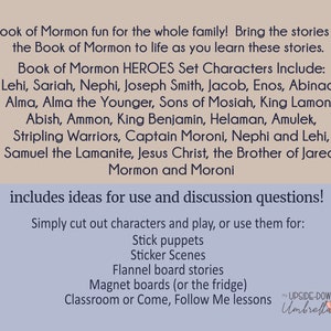 Book of Mormon HEROES Scripture Pals - Book of Mormon Clipart ...