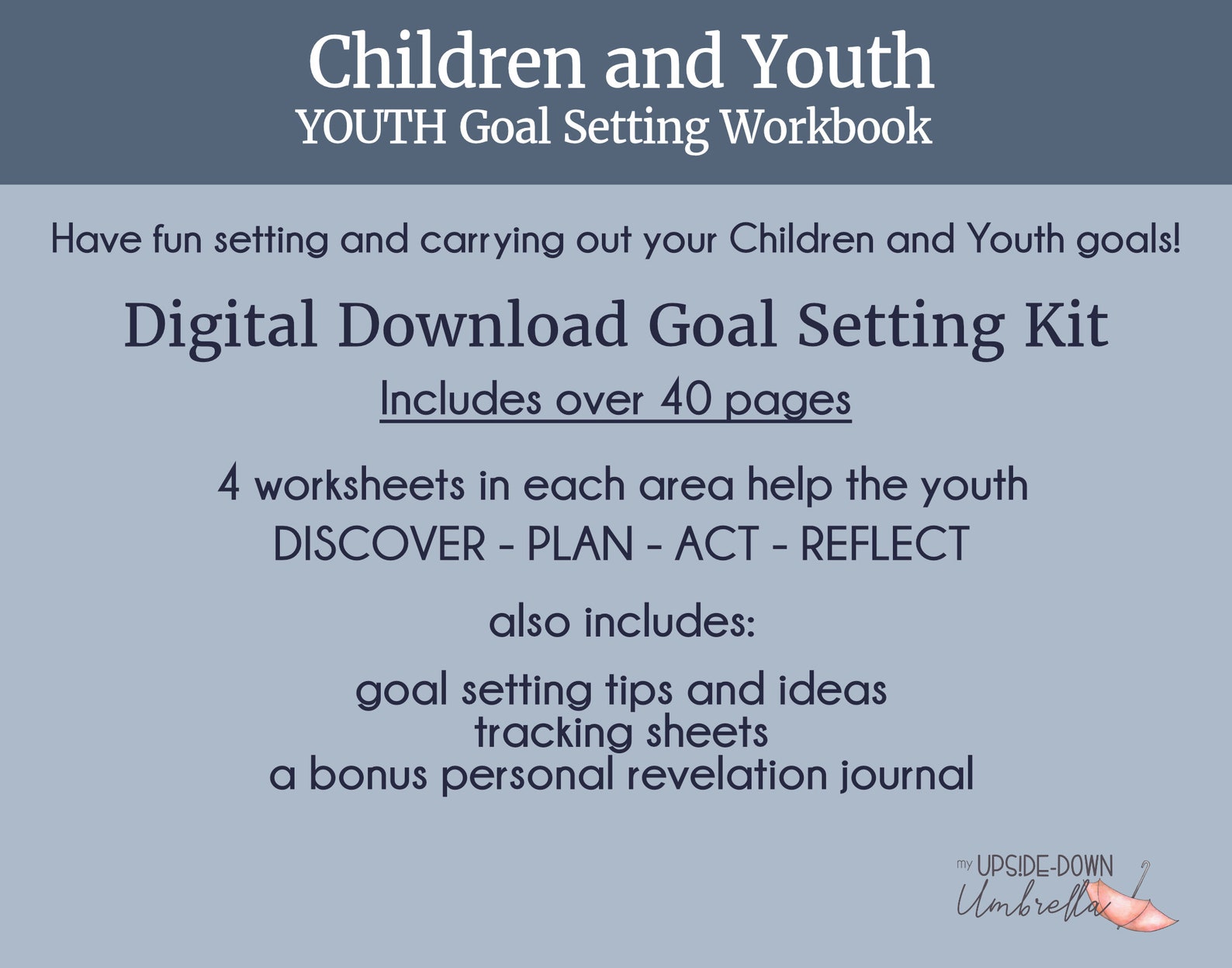 Children and Youth LDS Goals Workbook Primary Colors Bundle Primary ...