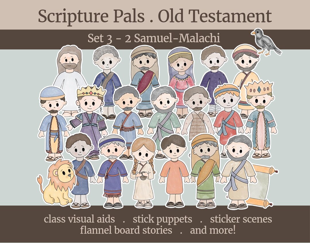 Scripture Story Playset | Bible Story Cutouts | Old Testament Scripture ...