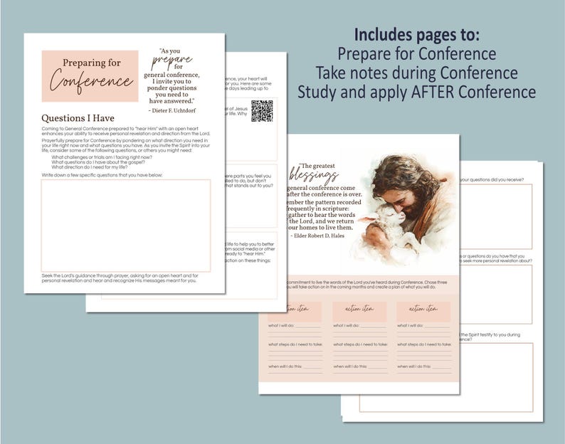 October 2026 General Conference Journal | Printable Conference Notebook ...
