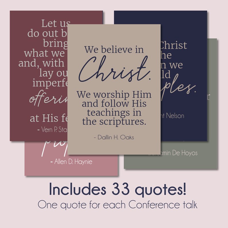 General Conference Printable Quotes BUNDLE From April 2023 - Etsy