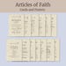 Articles of Faith Printable Posters - Cream | LDS Primary Bulletin ...