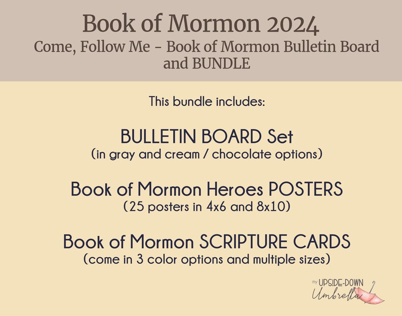Book of Mormon Bulletin Board BUNDLE Bulletin Board, Scripture Cards ...