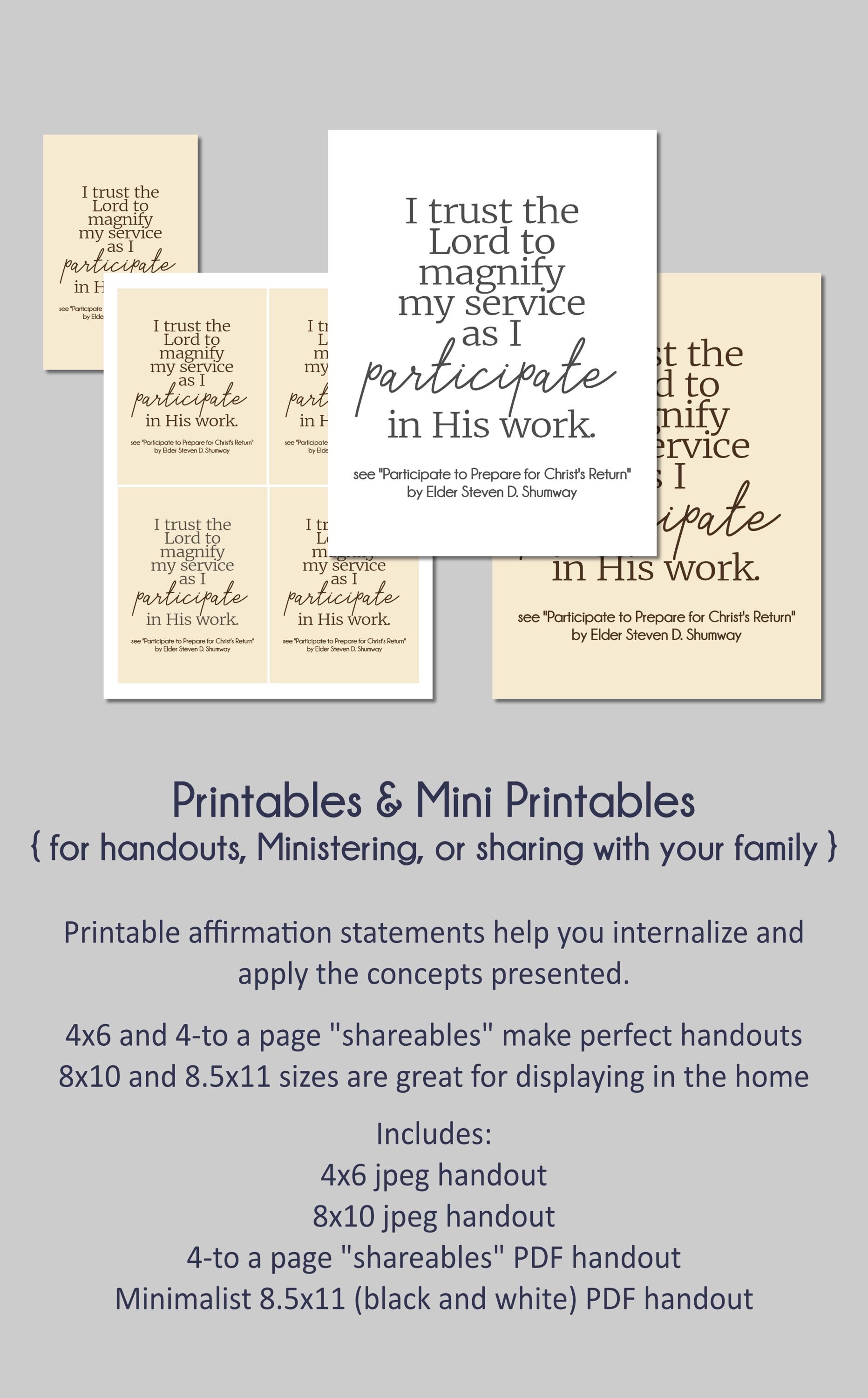 Elder Steven D. Shumway- Participate to Prepare for Christ's Return ...