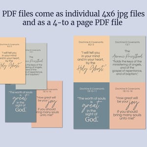 Doctrinal Mastery CARDS for Doctrine and Covenants | LDS Seminary Class ...