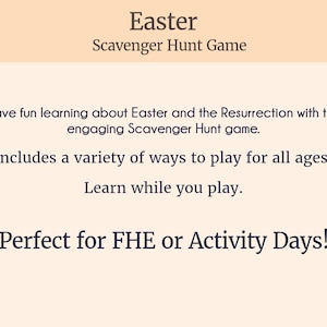 Easter - He is Risen - Scavenger Hunt Game, Christ-centered Easter ...