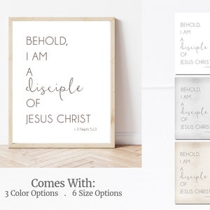 I Am a Disciple of Jesus Christ | Young Women Printable Posters | 2024 ...
