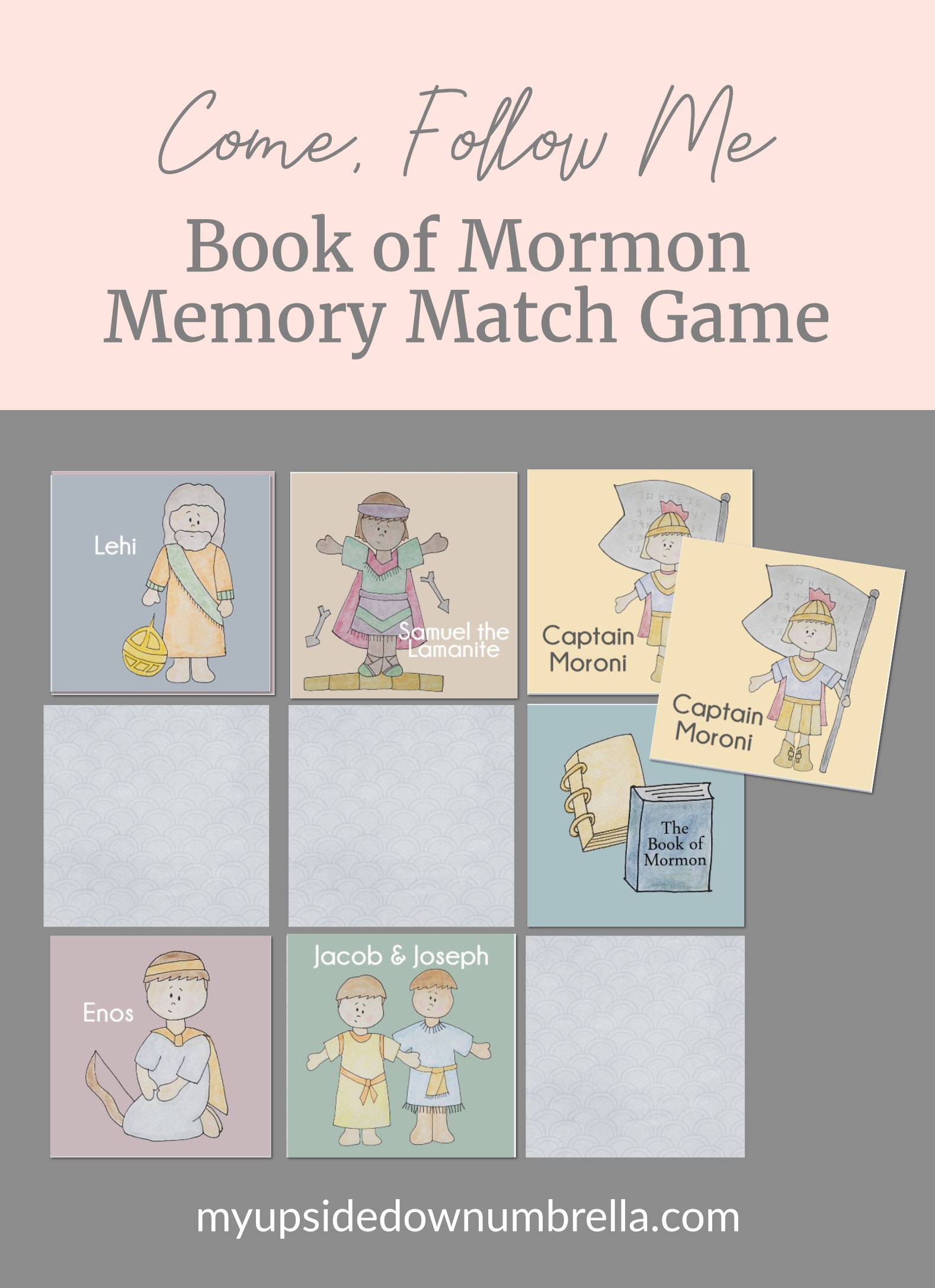 Book of Mormon Memory Game | LDS Primary Game | Activities for Latter ...