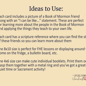 Book of Mormon Heroes Posters and Collecting Cards | LDS Primary ...