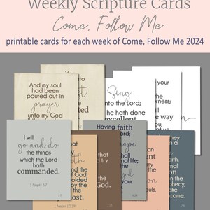 Come Follow Me 2024 - Book of Mormon Scripture Cards - LDS Scripture ...