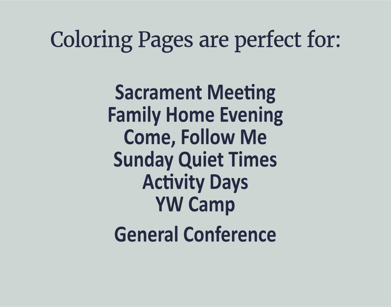 Old Testament Coloring Pages | Bible Coloring Book for Come Follow Me ...