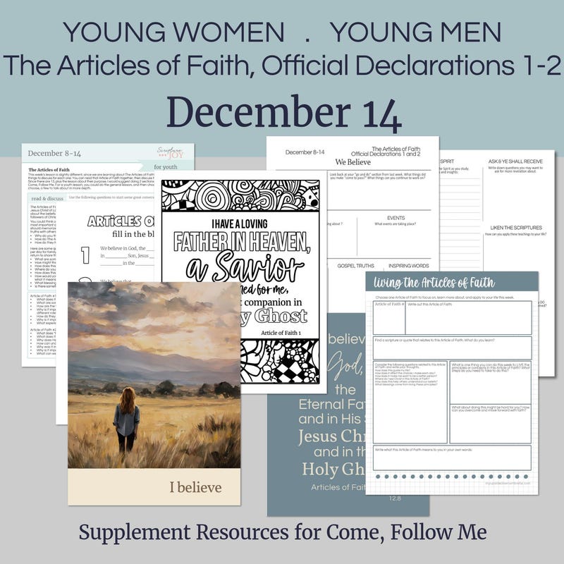 Lds Youth Teaching Plan - Etsy