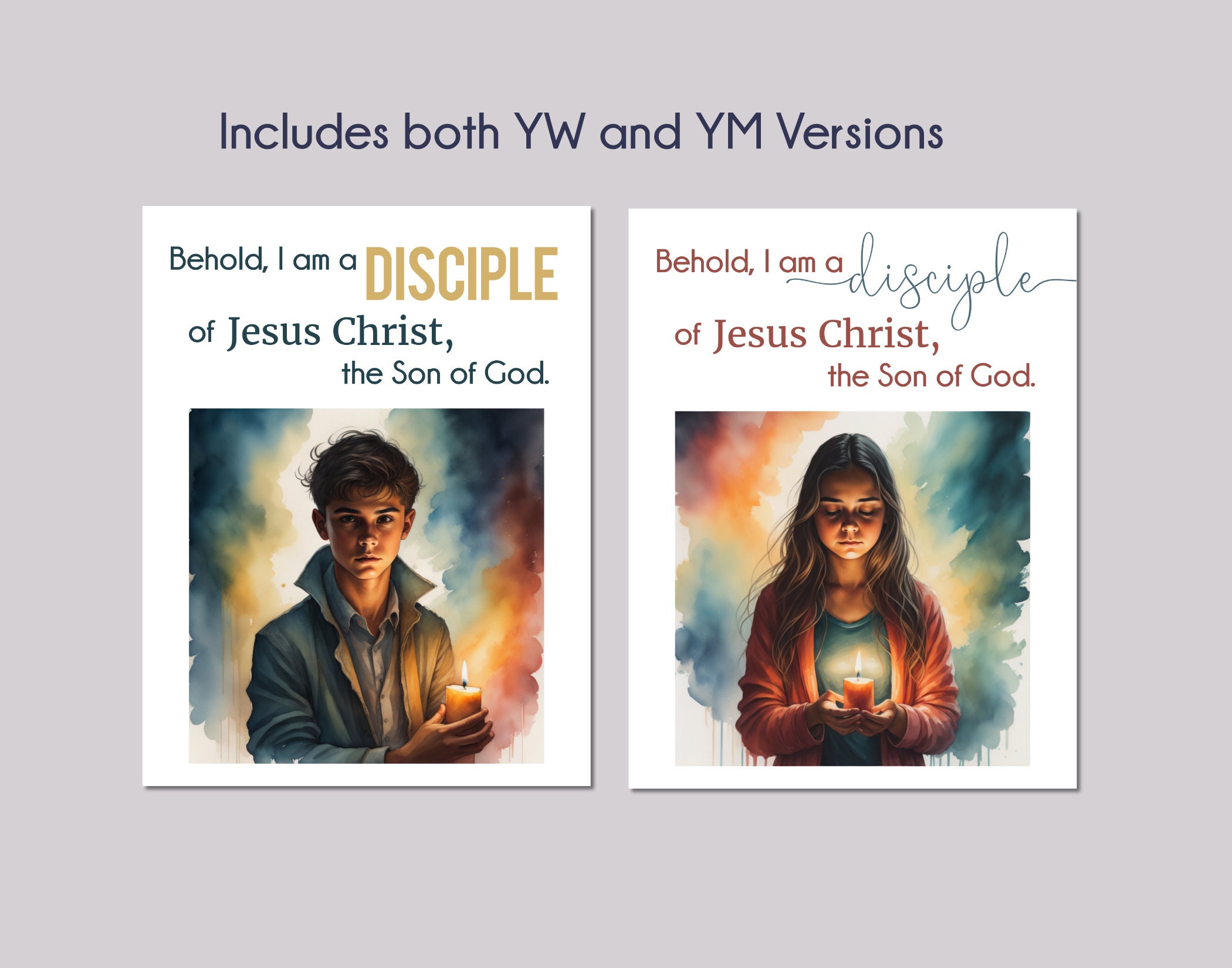 I Am a Disciple of Jesus Christ Young Women and Young Men Printable ...