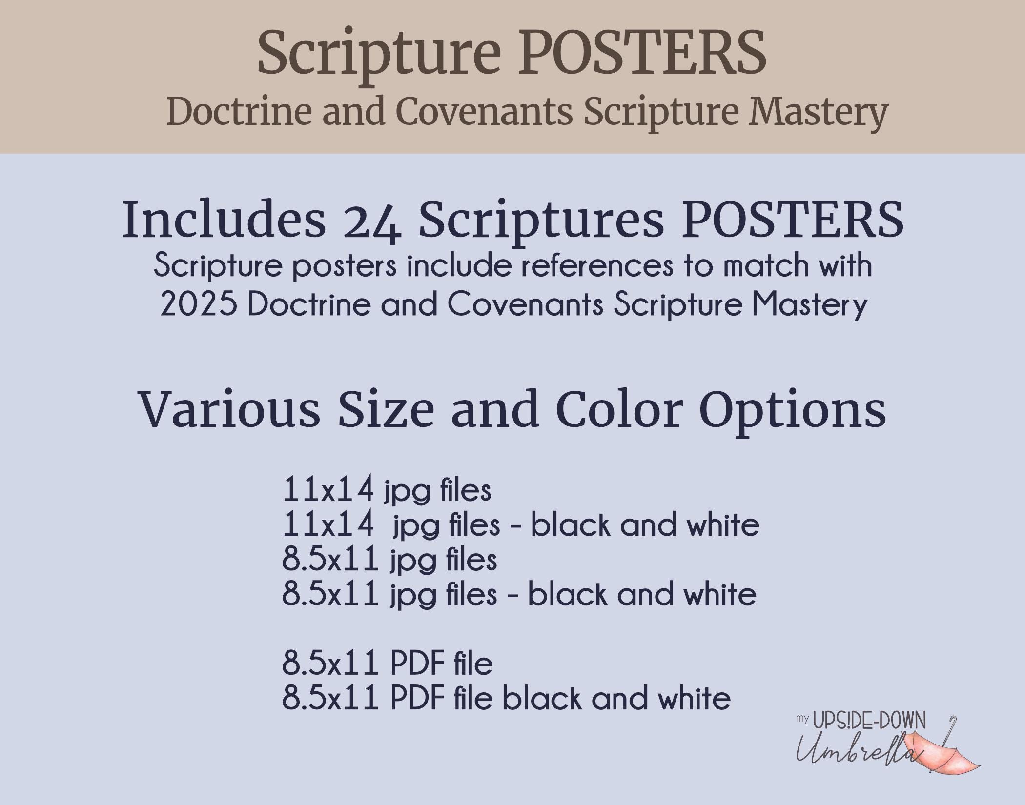 Doctrinal Mastery POSTERS for Doctrine and Covenants | LDS Seminary ...