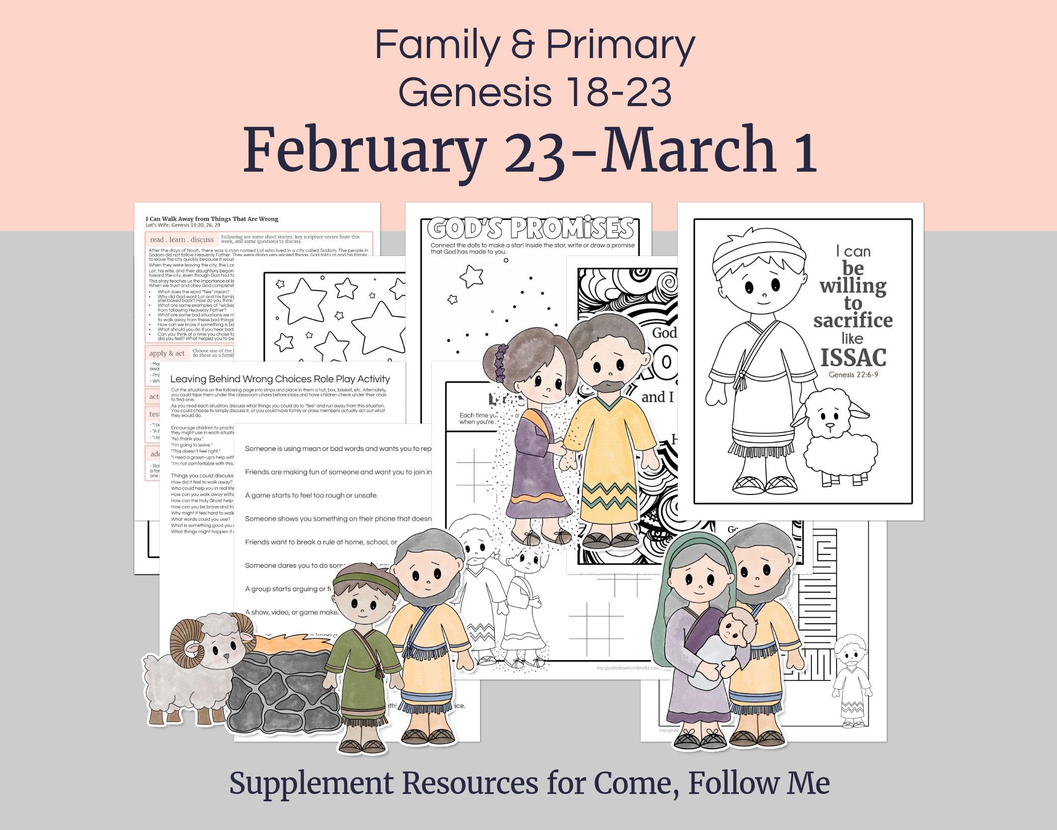 February 23-march 1 | Come, Follow Me Primary Lesson Outline, "is There ...