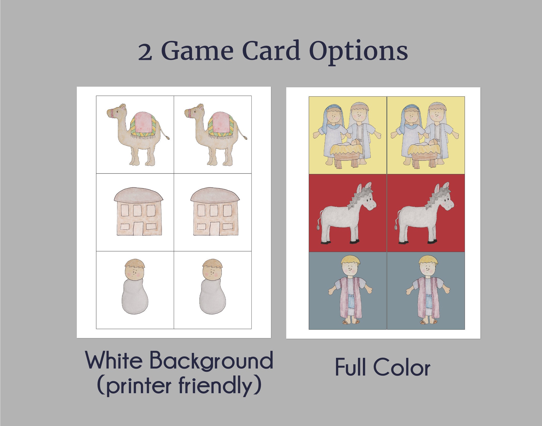 Christmas Nativity Memory Match Game | Christian Christmas Activities ...