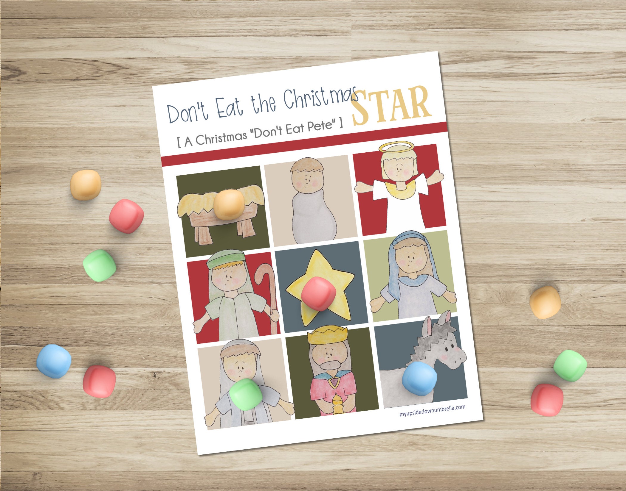 Christmas Nativity Don't Eat the Christmas Star Printable Game ...