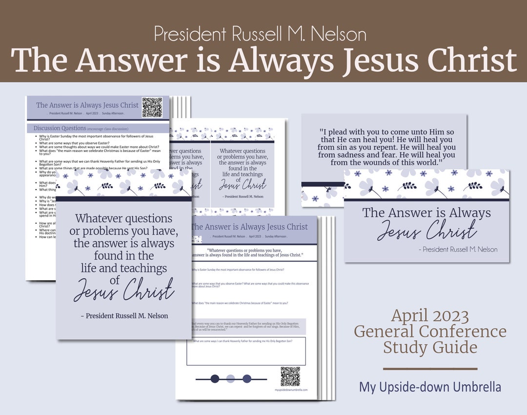 The Answer is Always Jesus Christ President Russell M. Nelson Relief ...