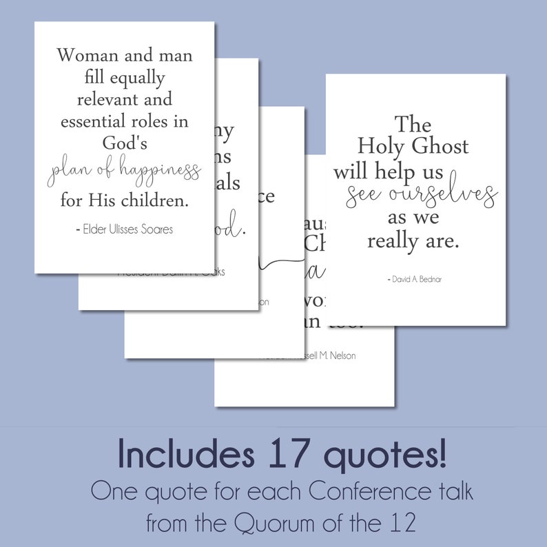 LDS General Conference Printables October 2022 Printable - Etsy