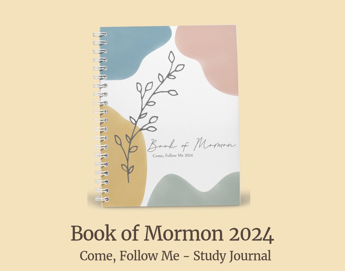 LDS Scripture Study Journal Come, Follow Me 2024 Book of Mormon Study ...