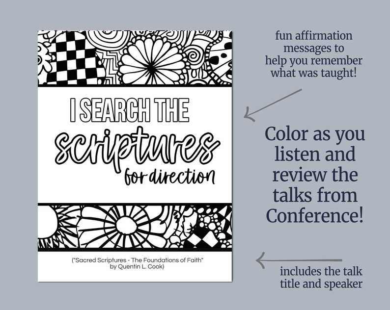 October 2024 General Conference Coloring Pages, FHE Conference Review ...