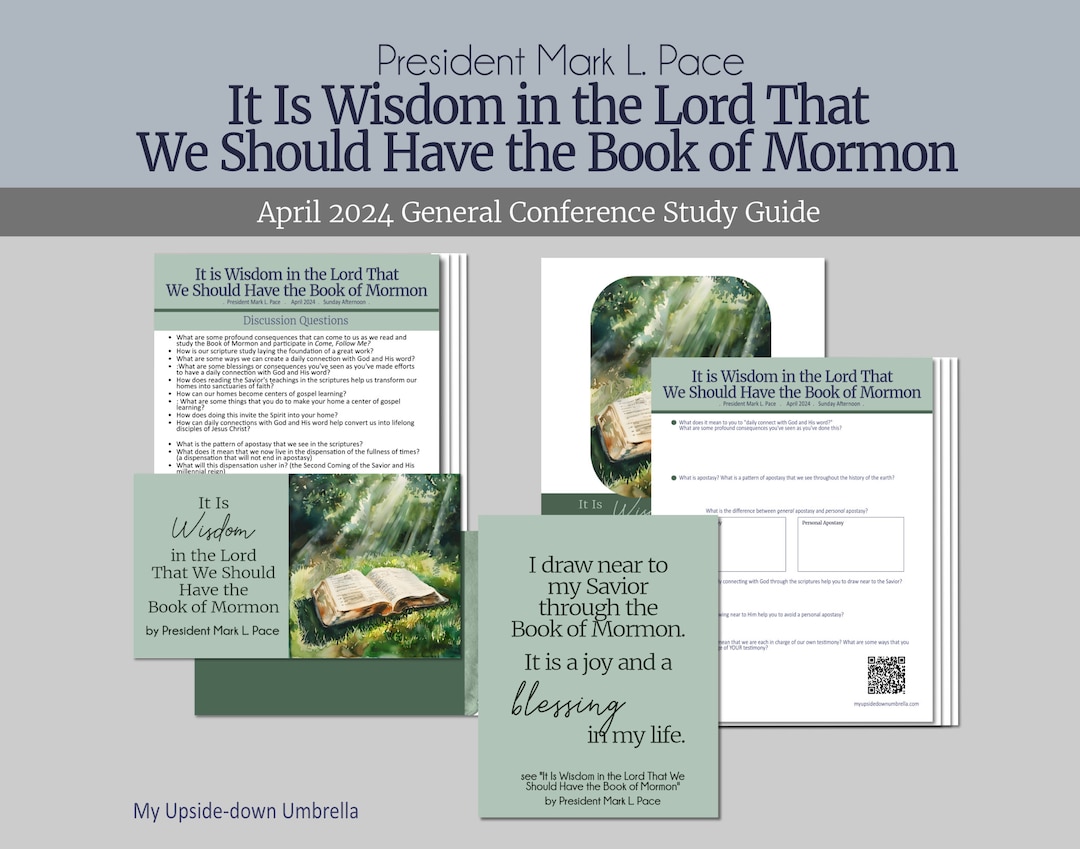 It is Wisdom in the Lord That We Should Have the Book of Mormon ...