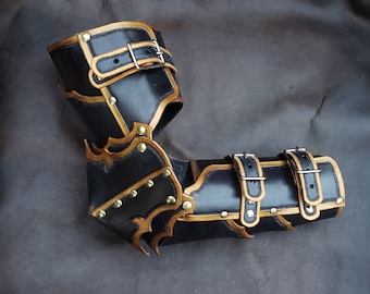 Leather Full Arm Armor - Etsy