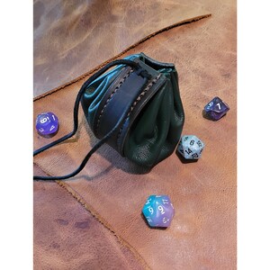 Small Leather Dice Bag/ Leather Coin Pouch/ Dnd Pouch - Etsy