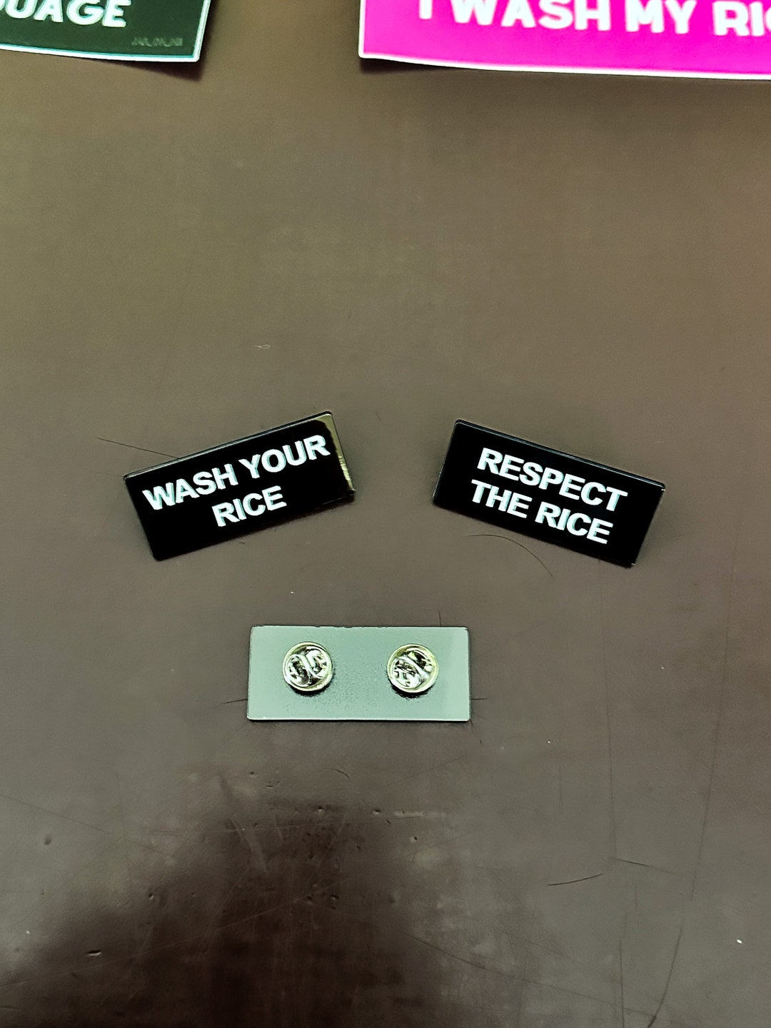 Official Wash Your Rice/respect the Rice Pins for Jar_oh_me - Etsy