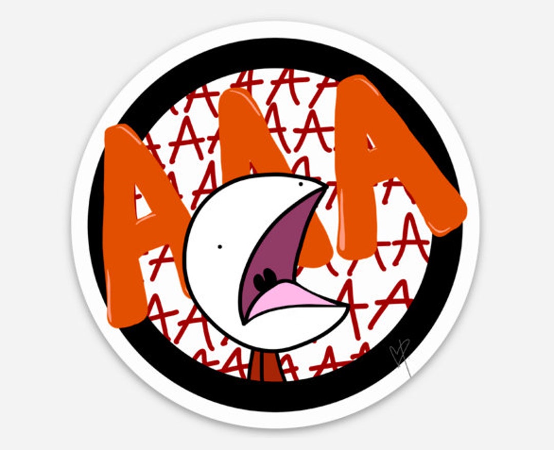 Screaming Circle Vinyl Sticker - Mood Decal for Laptop, Water Bottle ...