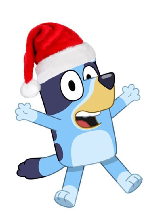 Xmas Bluey Iron on transfers for light shirts | Etsy