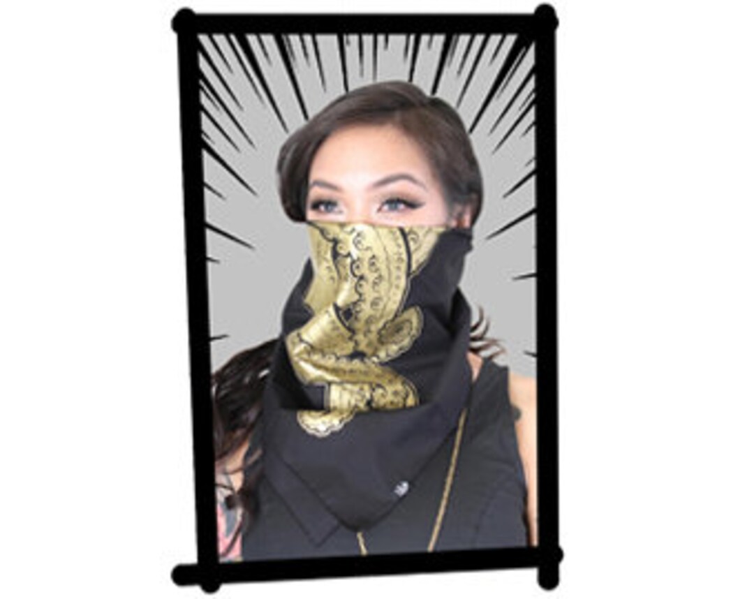 Eyecon / Miss Monster Tentacle Bandanna Gold - Etsy