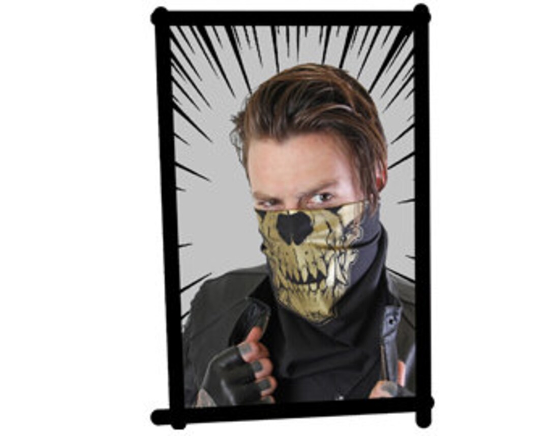 Eyecon / Miss Monster Werewolf Skull Bandanna Gold - Etsy