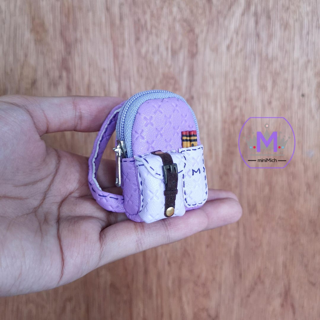 Miniature Backpack for Dolls 1/6 Scale, Doll Bag, Doll Accessories ...