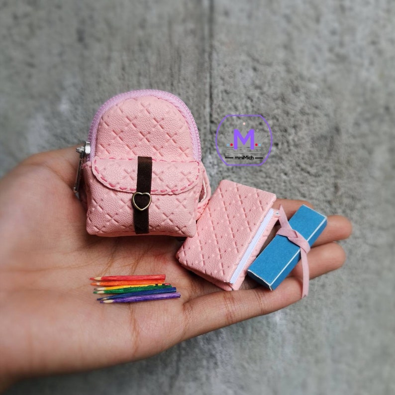 Mochila en miniatura para muñecas escala 1/6 bolsa de muñeca | Etsy