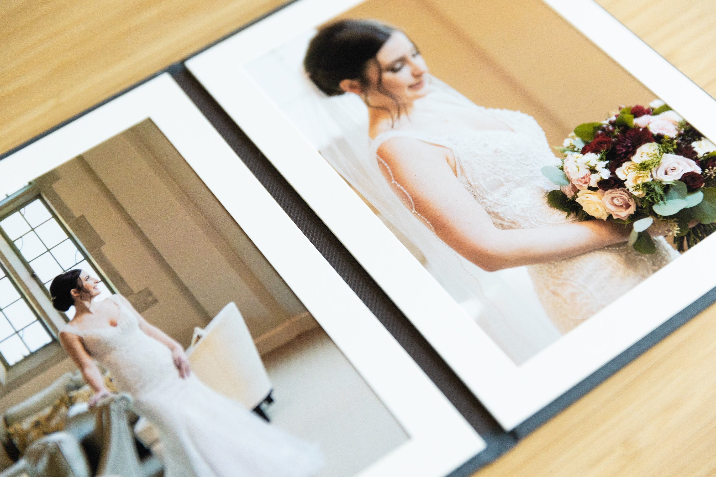 Dark Gray 8x10 Linen Book Cloth Matted Bifold Photo Display - Etsy