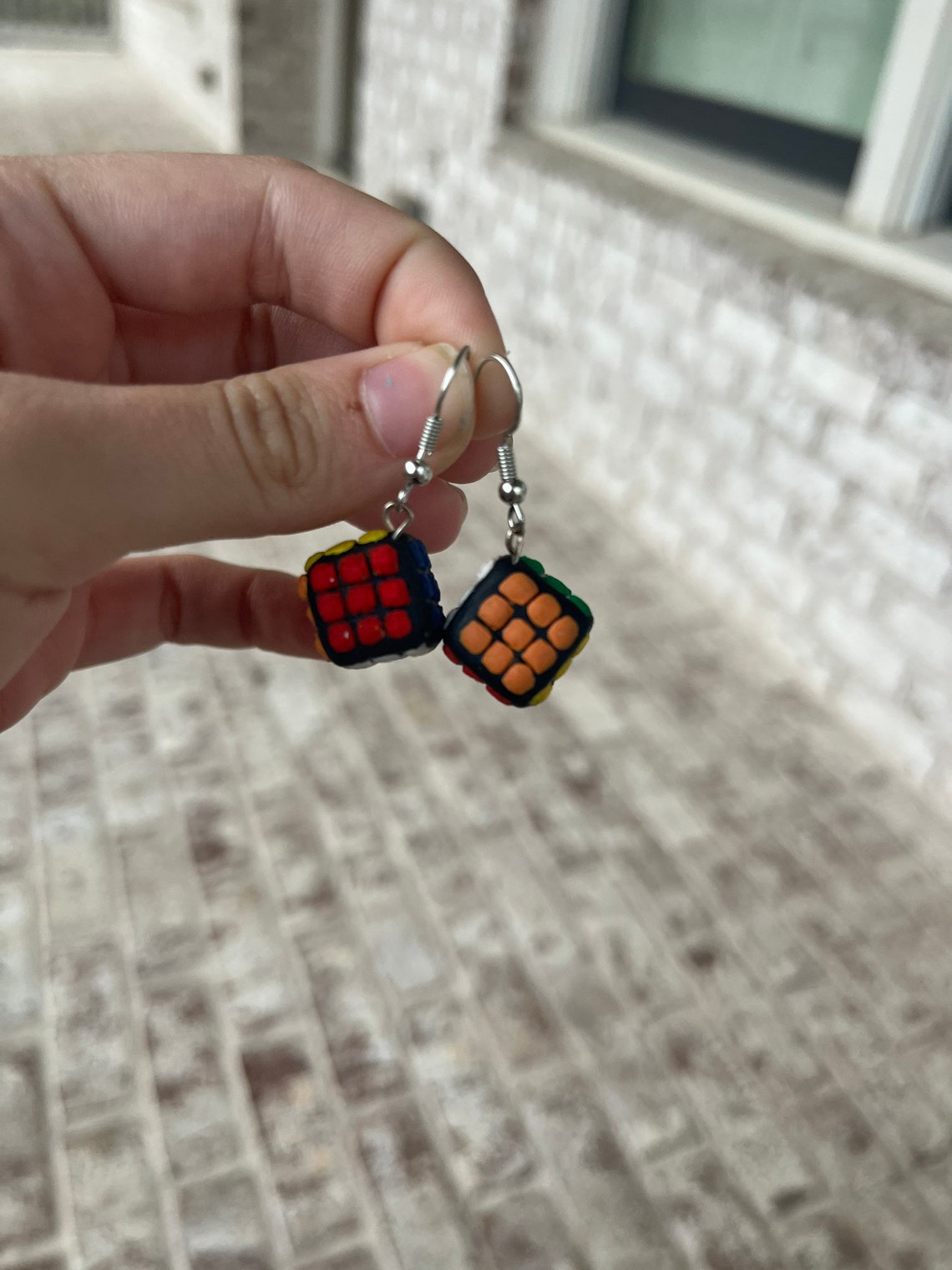 Rubik’s Cube Earrings - Etsy