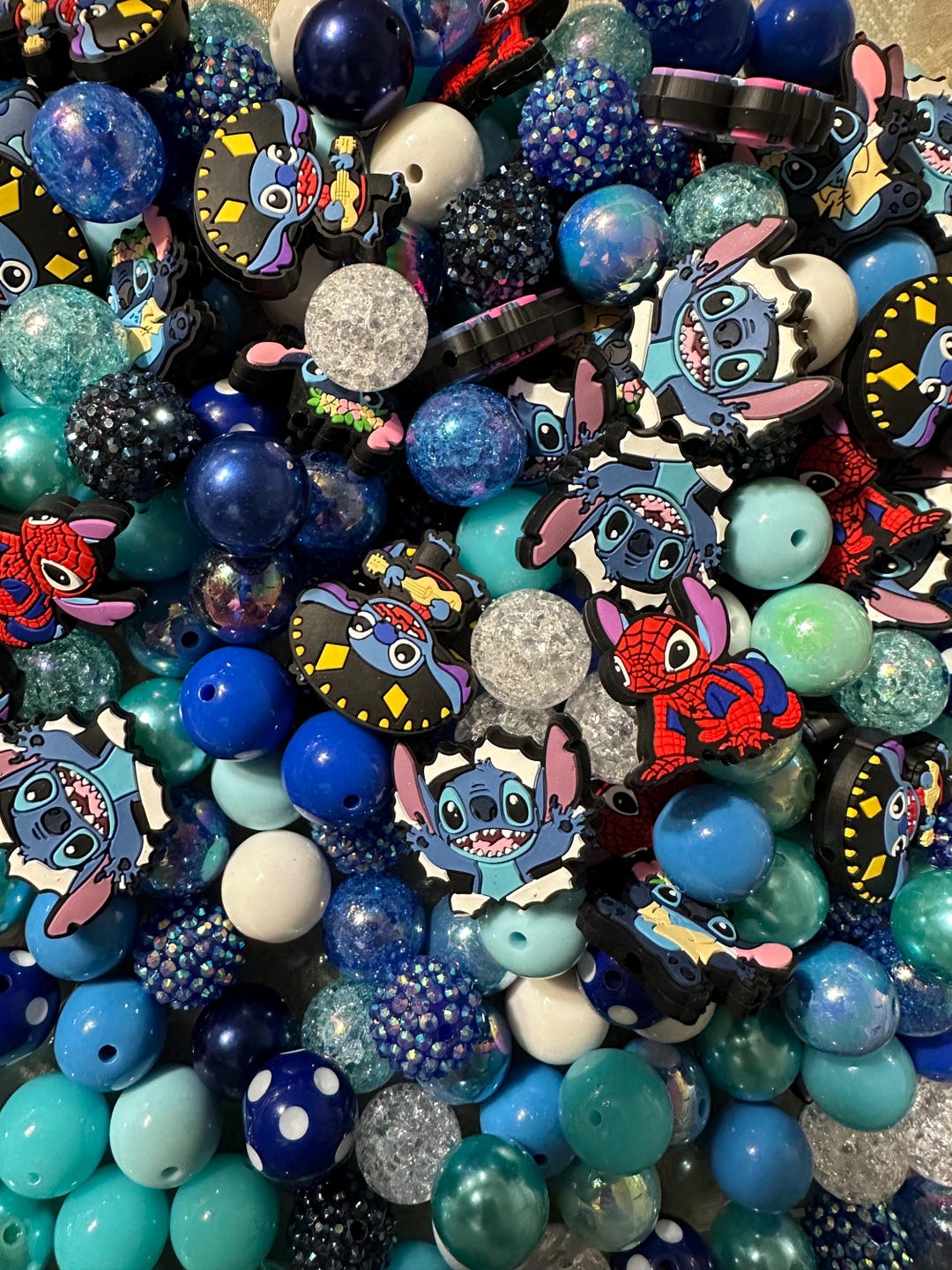 Stitch Inspired 20mm Bubblegum Bead Sets - Etsy