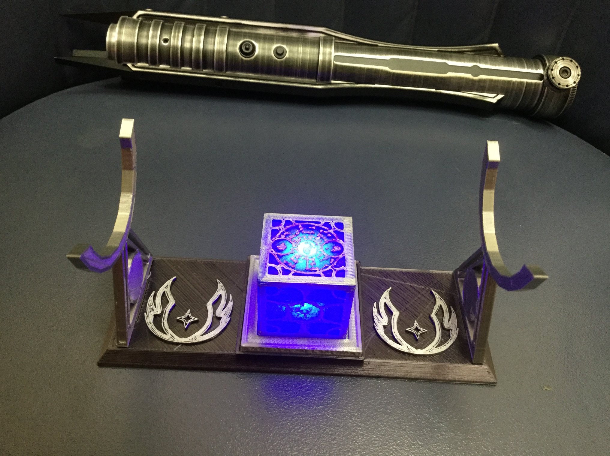 Grey Jedi LED Lightsaber Display Stand - Etsy