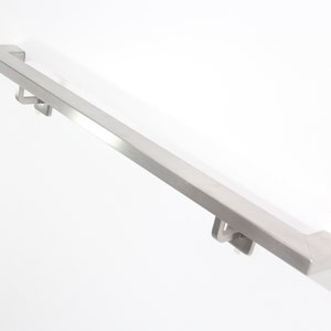 Stainless Steel Modern Staircase Railing, Wall Mount Steel Handrail, SS ...