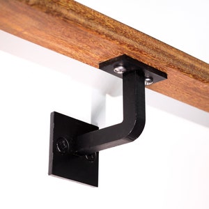 Wrought Iron L Bracket for Stairs, Wrought Iron Handrail Bracket, L ...