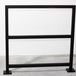 Minimalist Square Metal Railing Custom Made to Size for Porch, Square ...