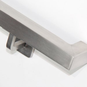 Stainless Steel Modern Staircase Railing Wall Mounted Steel - Etsy