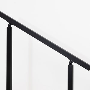 Custom Length Metal Stair Railing, Hand Rail for Steps, Custom Length ...