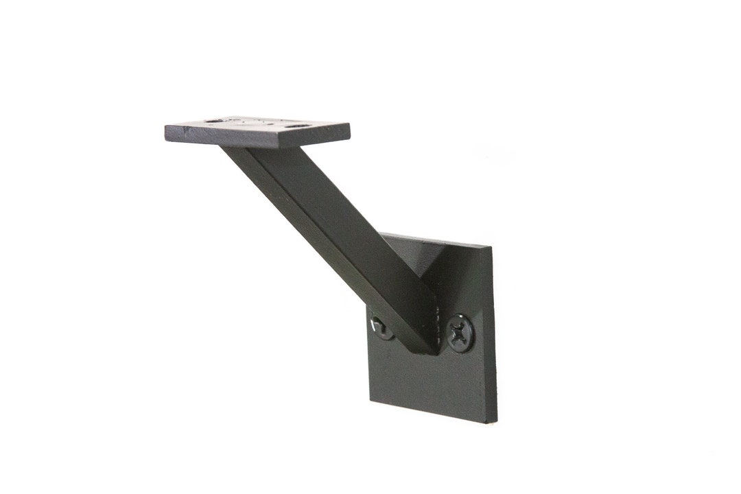Modern Angled Wall Mount Steel Handrail Bracket - Etsy